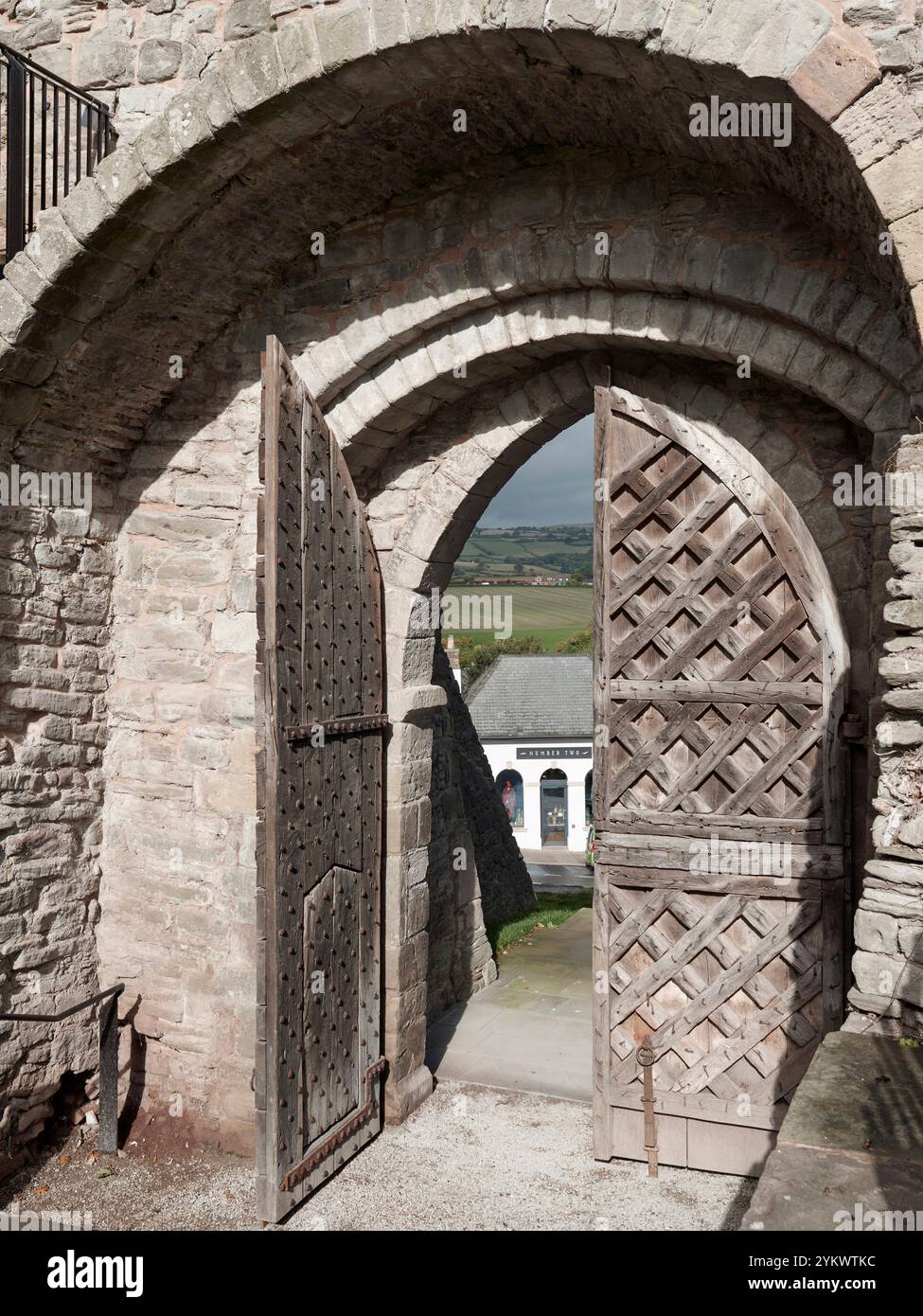 Arched gateway. Hay Castle, Hay-on-Wye, United Kingdom. Architect: MICA ...