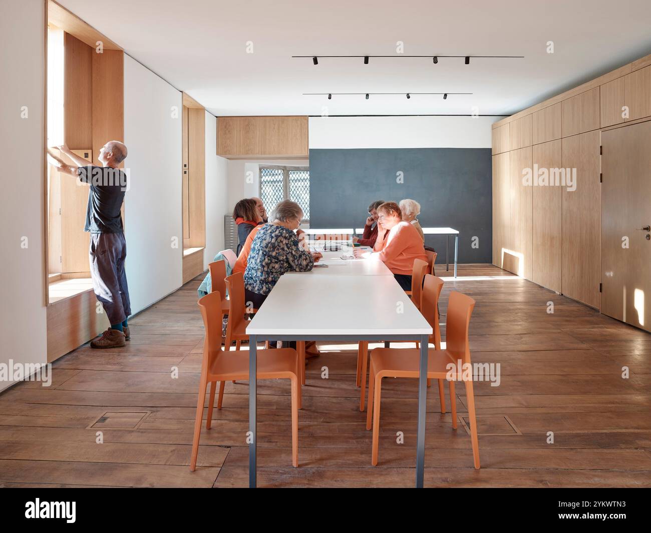 Meeting and gathering space. Hay Castle, Hay-on-Wye, United Kingdom ...