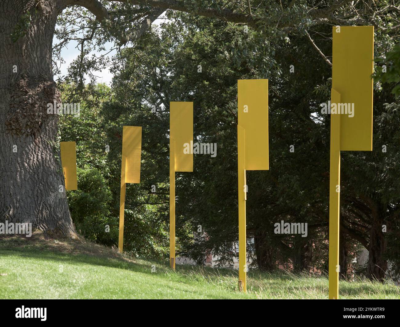 Cstle grounds during community summer event. Hay Castle, Hay-on-Wye ...