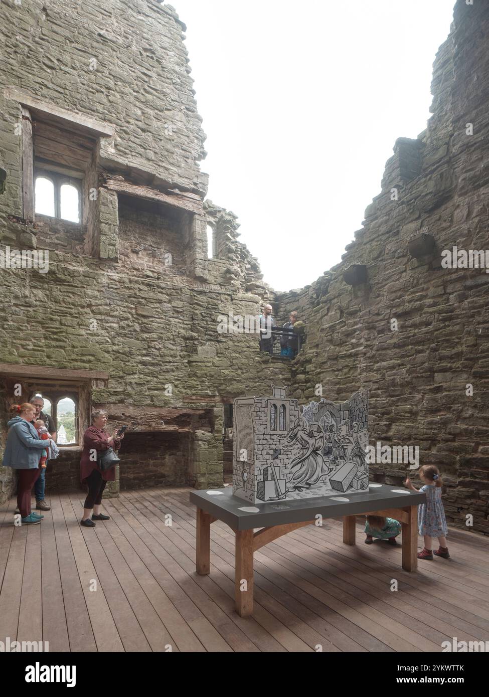 Exterior floor terrace. Hay Castle, Hay-on-Wye, United Kingdom ...