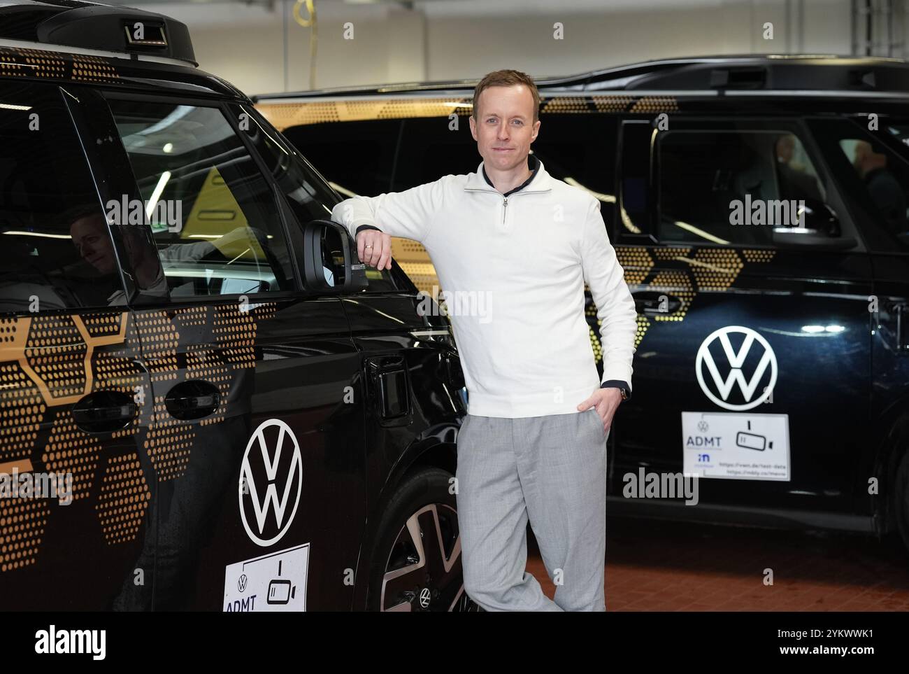 Hamburg, Germany. 18th Nov, 2024. Sascha Meyer, Managing Director of Moia GmbH, stands at the ...