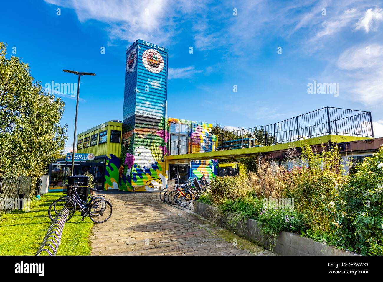 The View Tube cafe restaurant and arts community centre made of ...