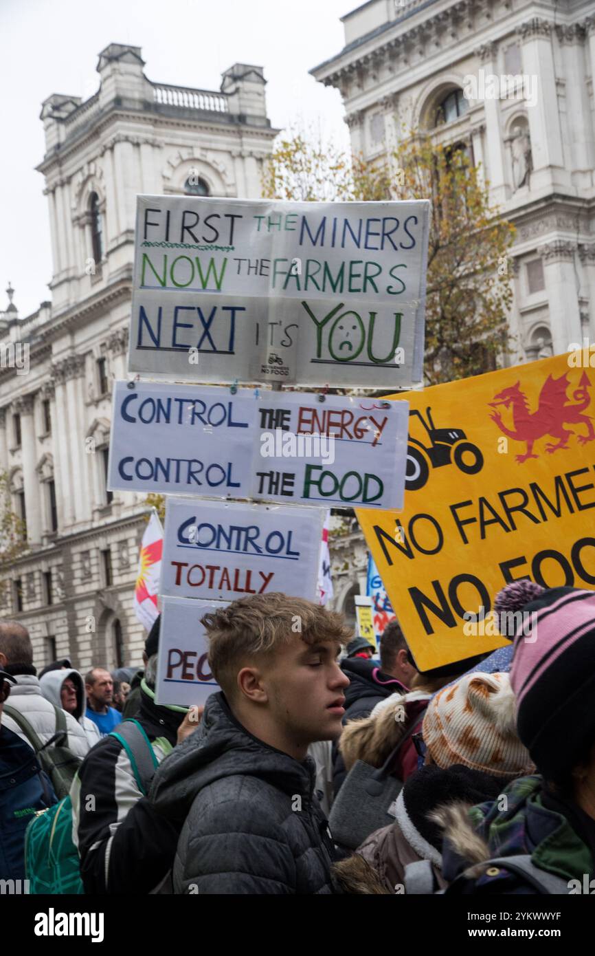 Westminster, London, UK. 19th Nov, 2024. British farmers gather in ...