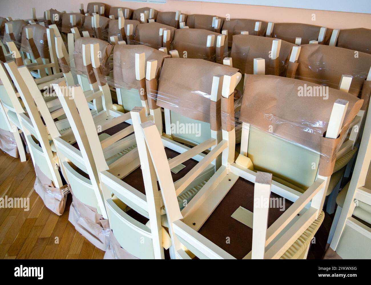 Stacked office chair hi-res stock photography and images - Alamy