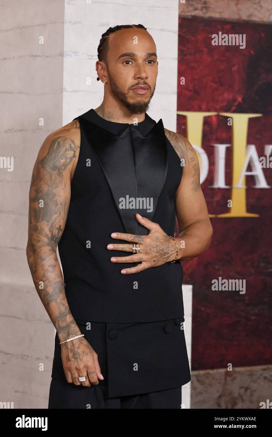 November 18, 2024, Los Angeles, California, USA: Lewis Hamilton at the ...