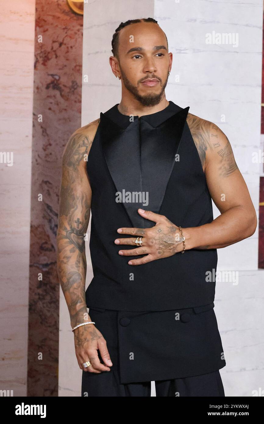 November 18, 2024, Los Angeles, California, USA: Lewis Hamilton at the ...
