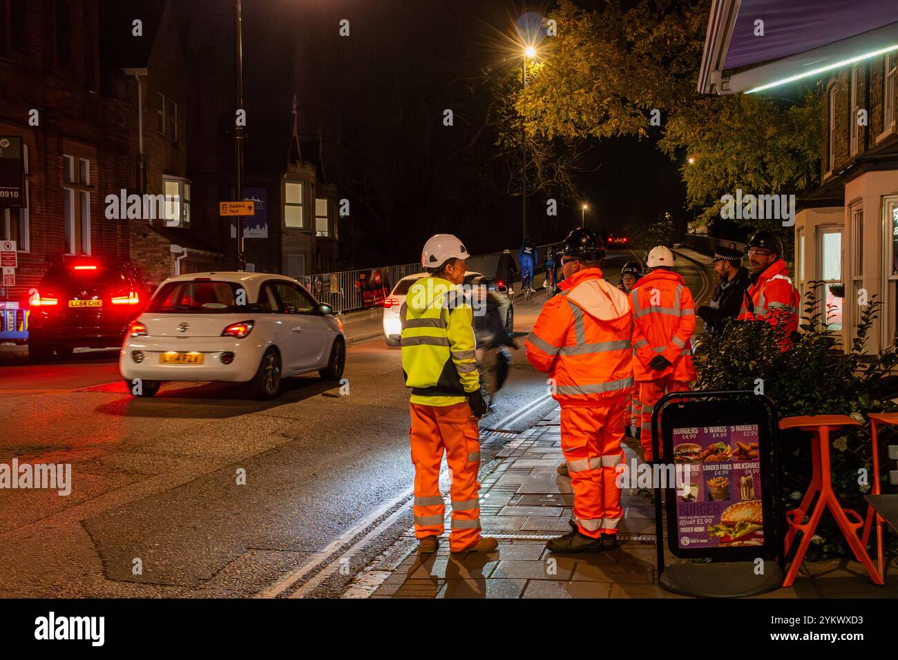 A small crowd protests against the implementation of vehicle type ...