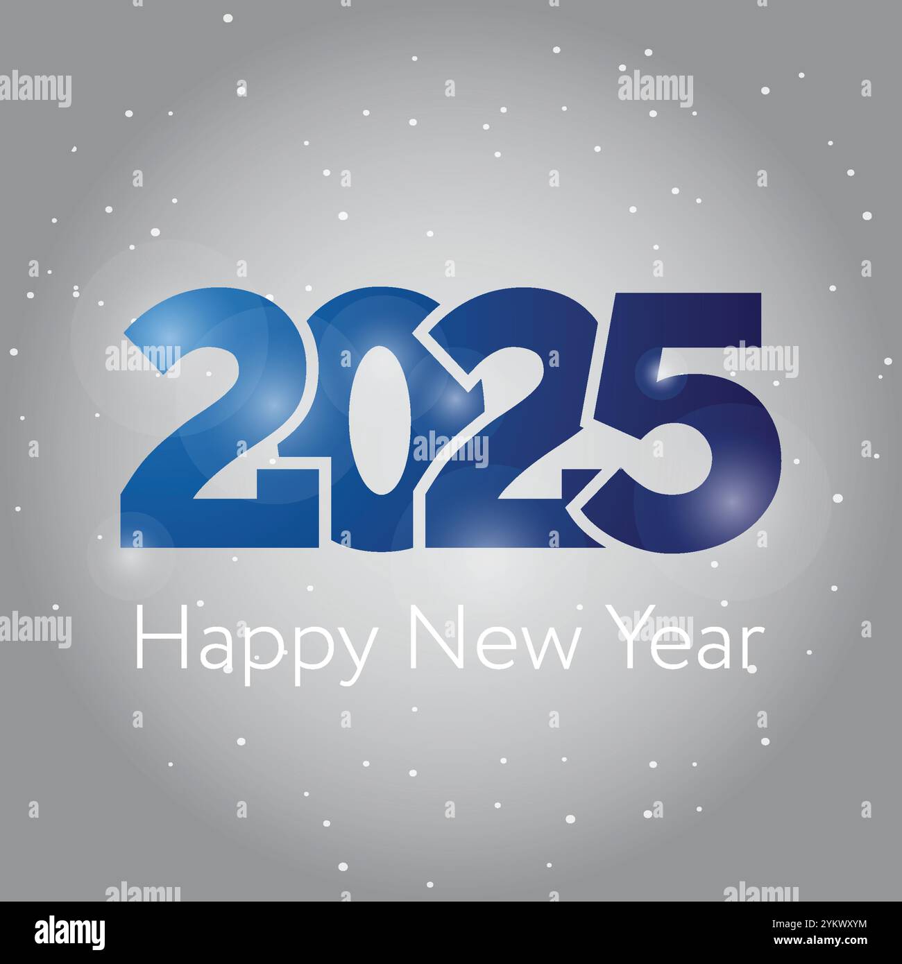 2025 Set, New year logo set of 25 in black and white, happy new year ...