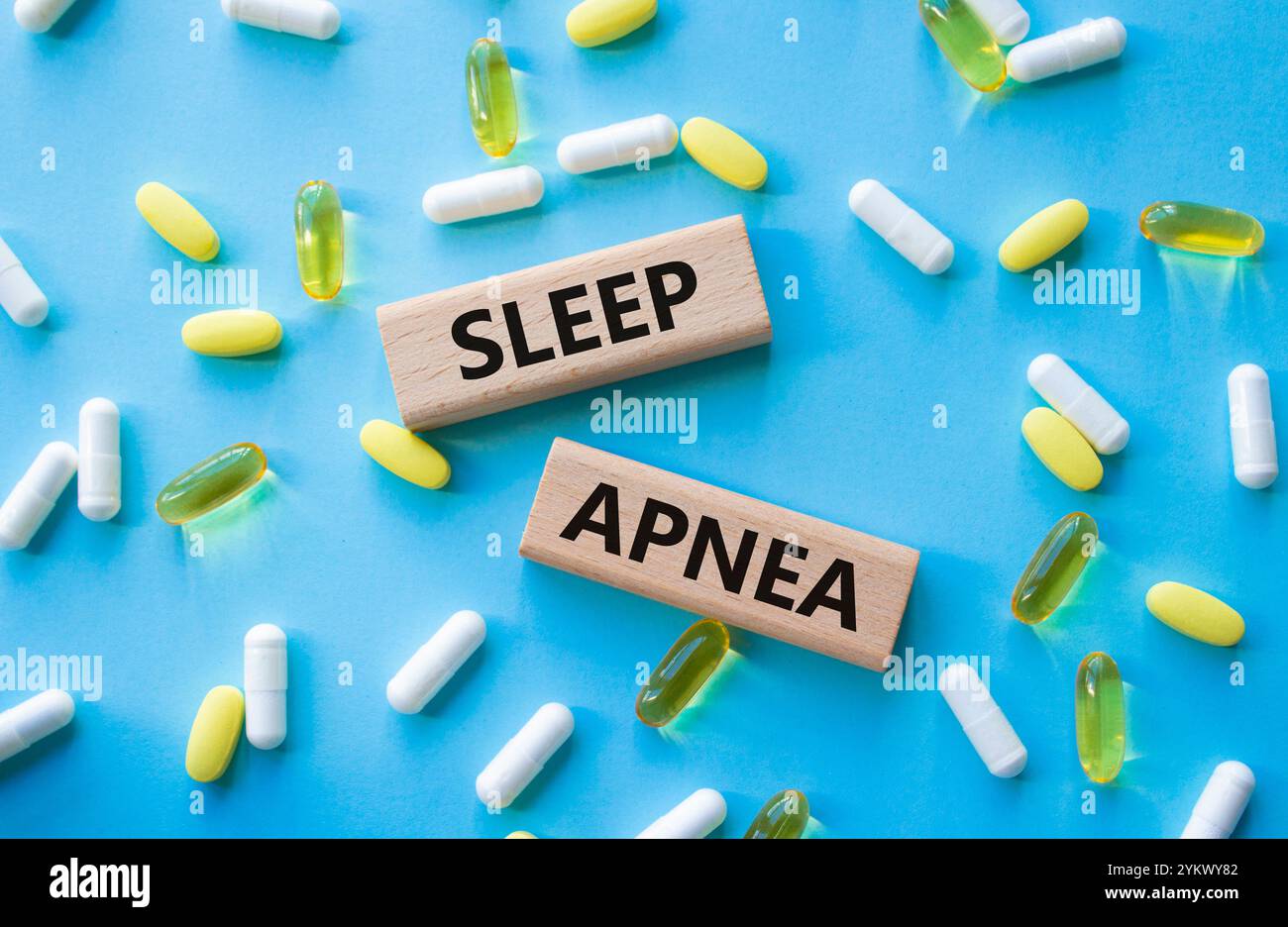 Sleep Apnea symbol. Concept word Sleep Apnea on wooden blocks ...
