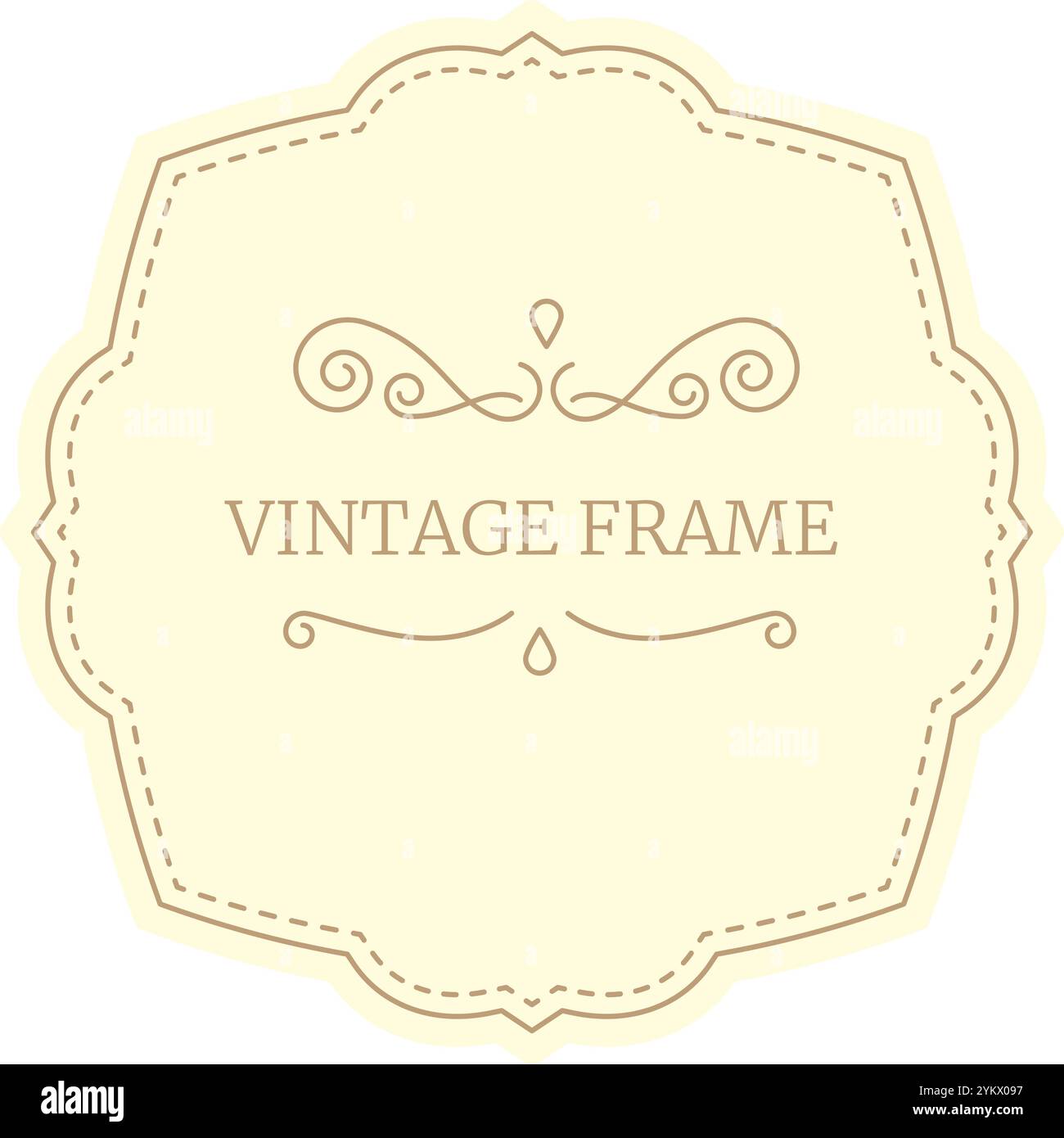 This elegant vintage frame features delicate swirls, flourishes, and a ...