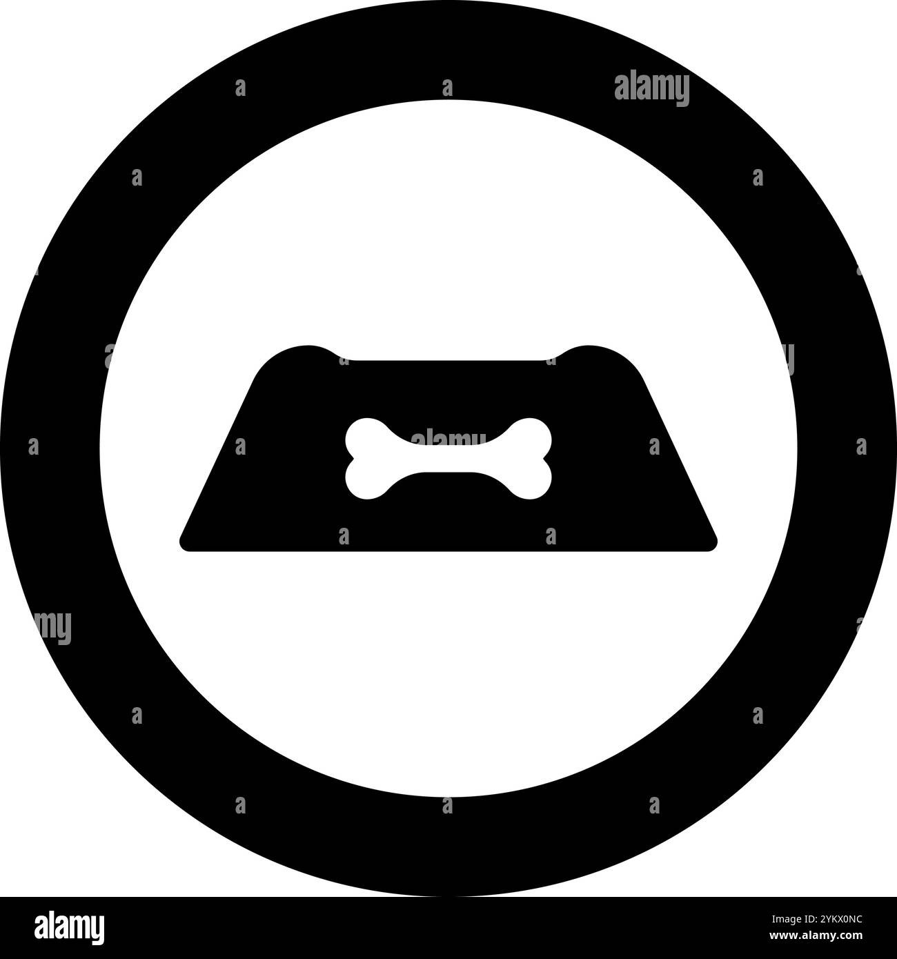 Outline plate dish empty round Stock Vector Images - Alamy