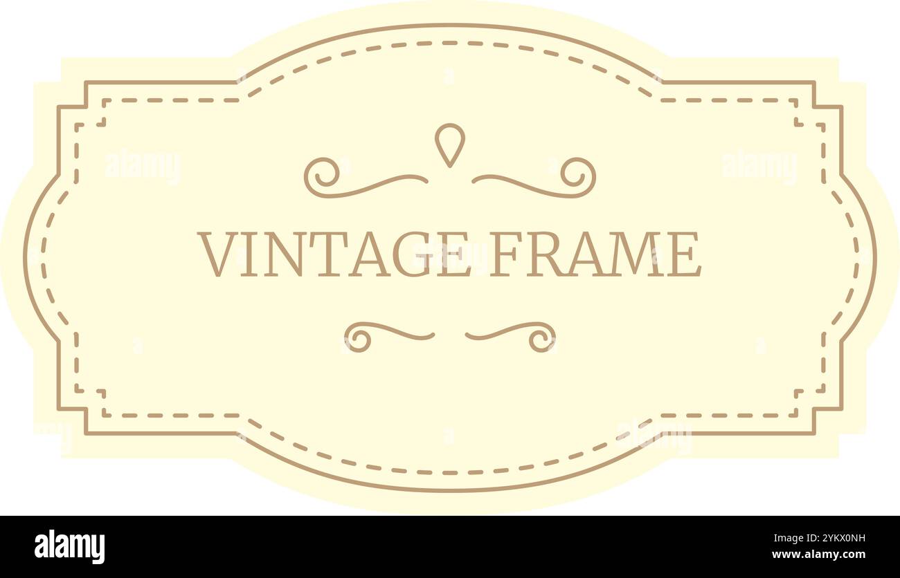 Cream frame hi-res stock photography and images - Alamy