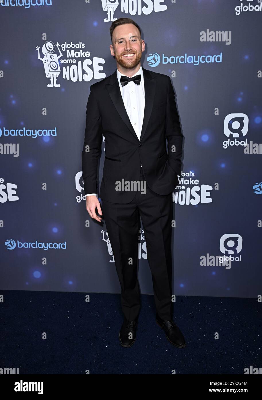 London, UK. November 19th, 2024. Toby Tarrant arriving at Global's Make ...