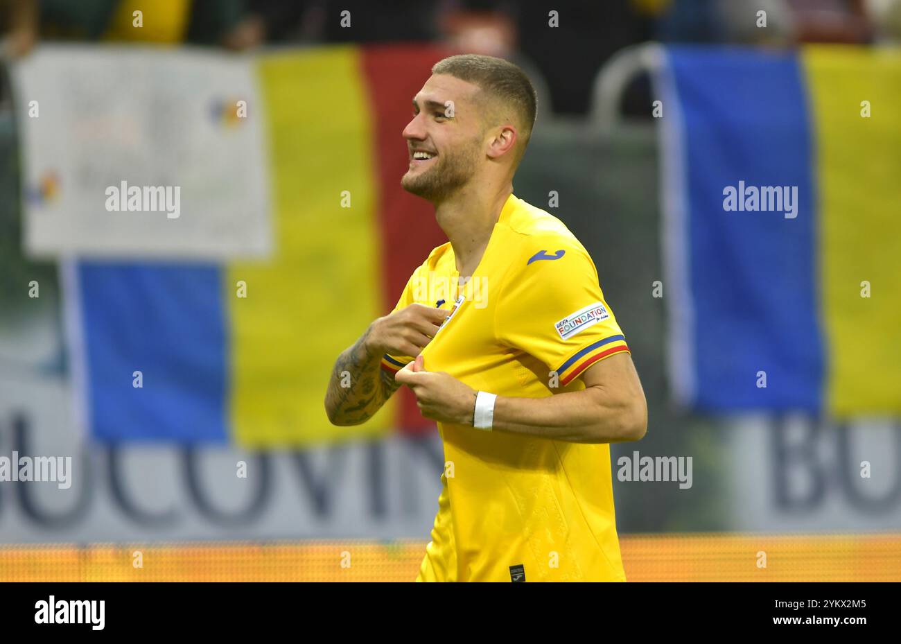 Daniel Barligea during UEFA Nations League game Romania vs Cyprus , 18. ...