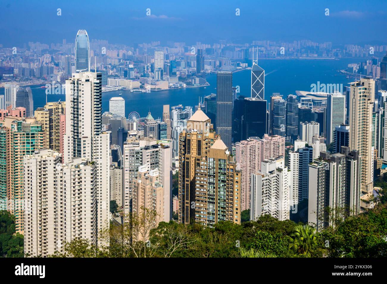 Hong Kong Skyline View from Above on Victoria Peak Stock Photo - Alamy