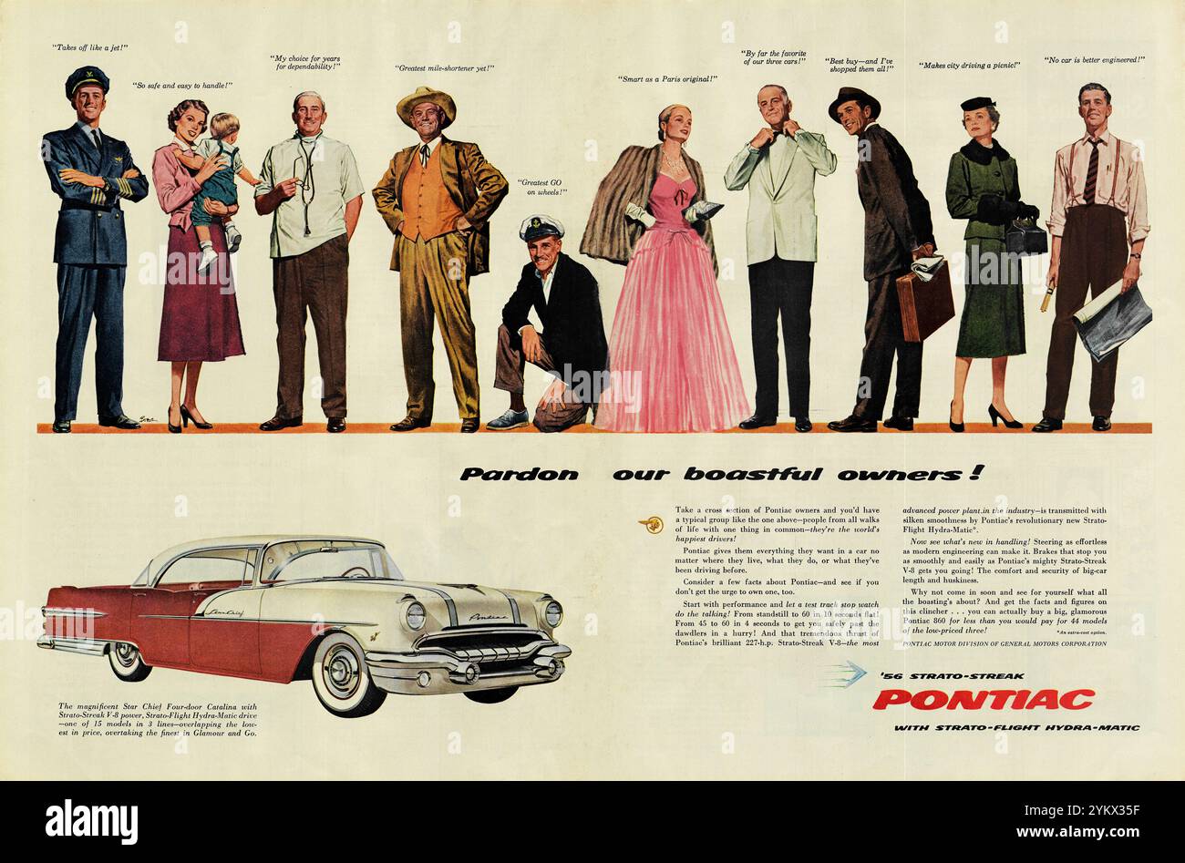 1950s pontiac ad hi-res stock photography and images - Alamy