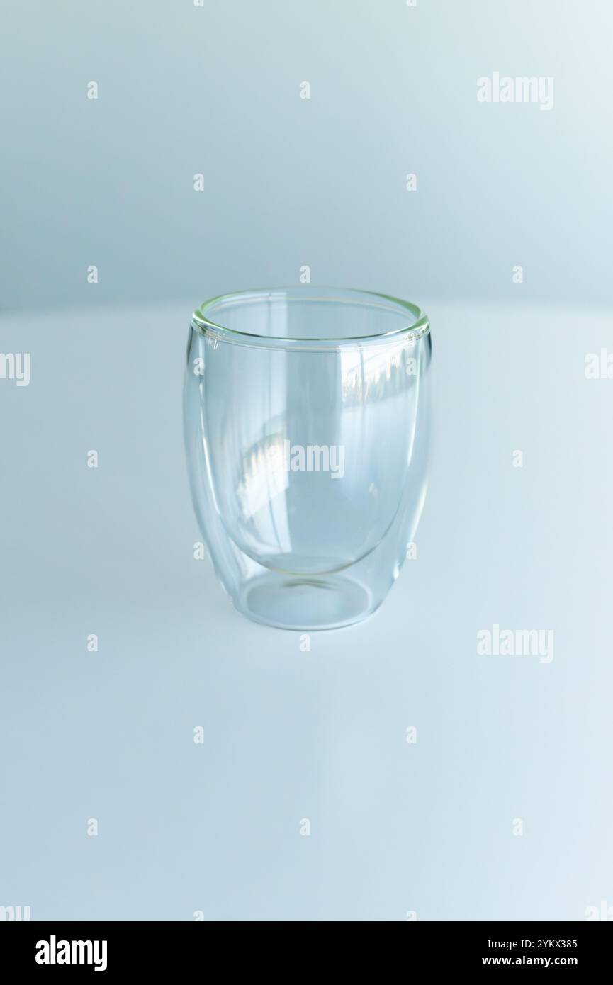 Transparent Glass with Minimalist Design Stock Photo - Alamy