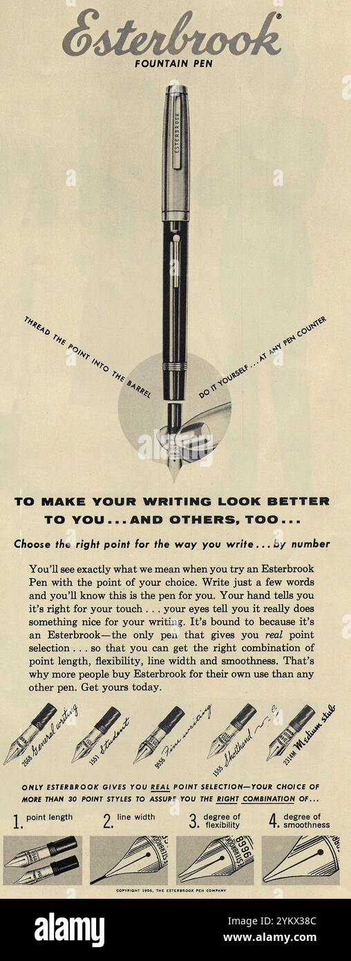 Old adverts for pens hi-res stock photography and images - Alamy