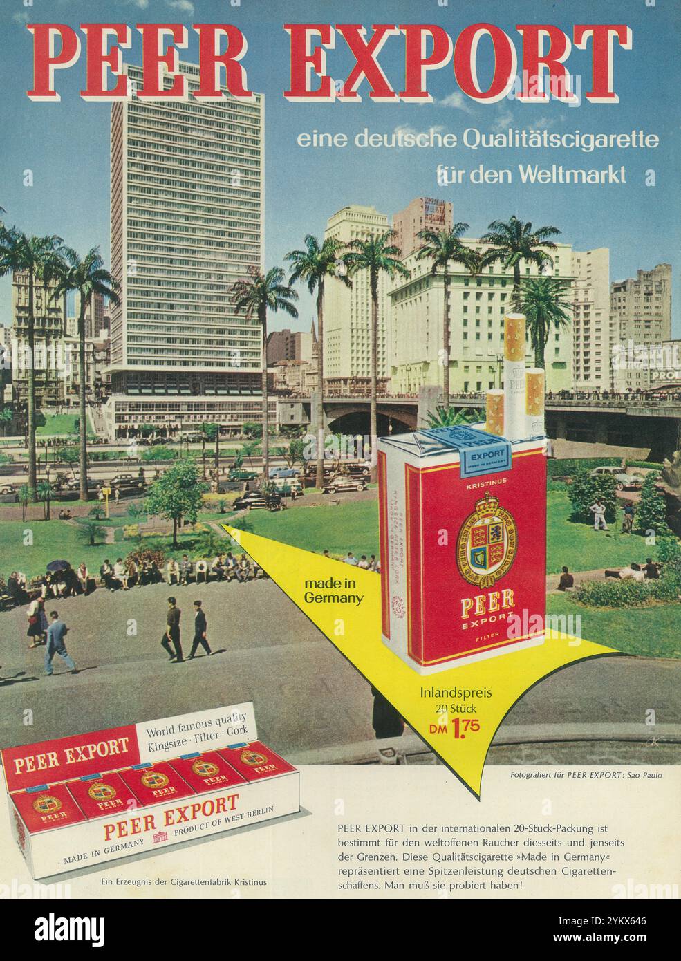 Peer export cigarettes advertisement hi-res stock photography and ...