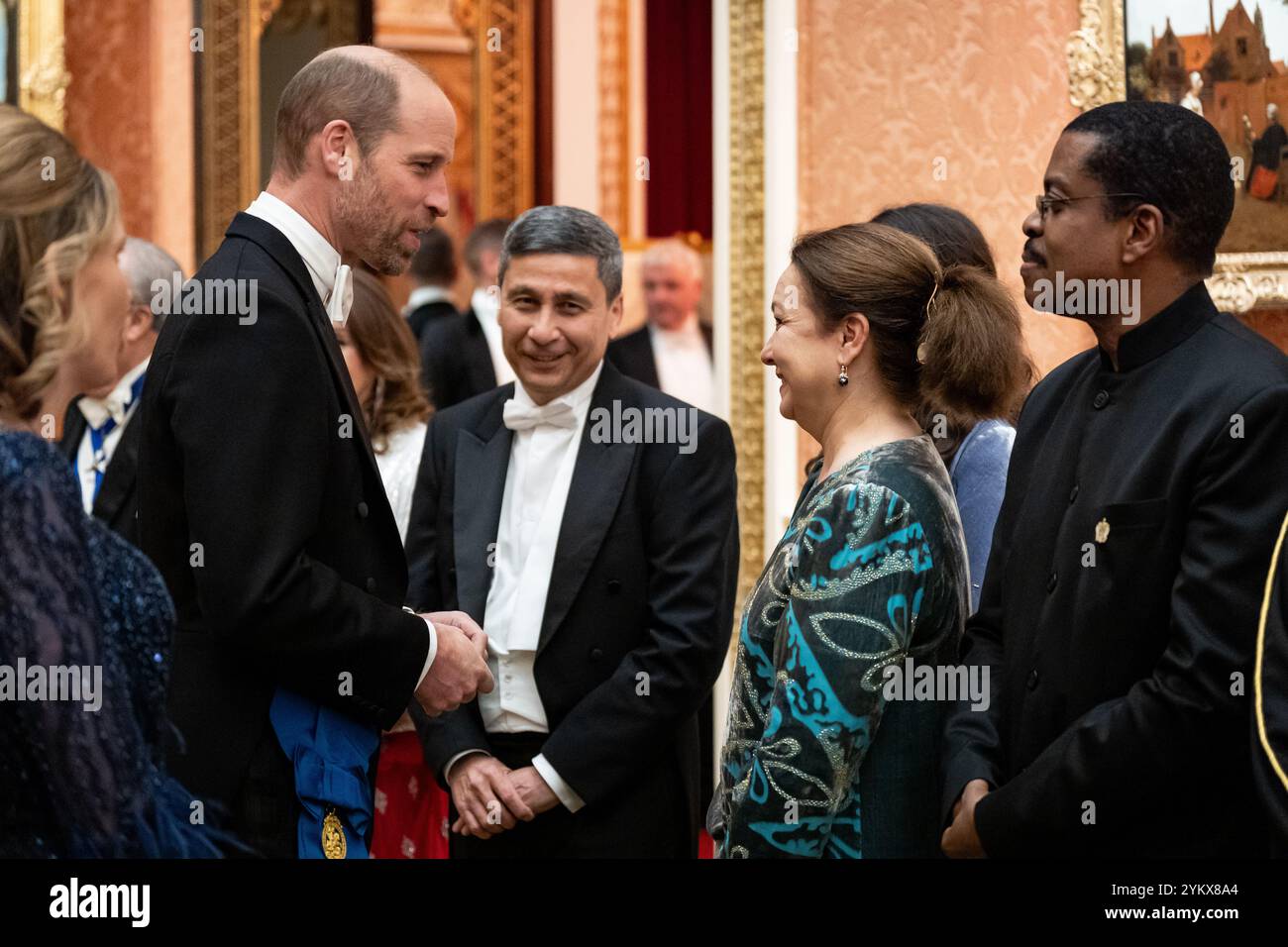 The Prince of Wales during the Diplomatic Corps reception at Buckingham ...