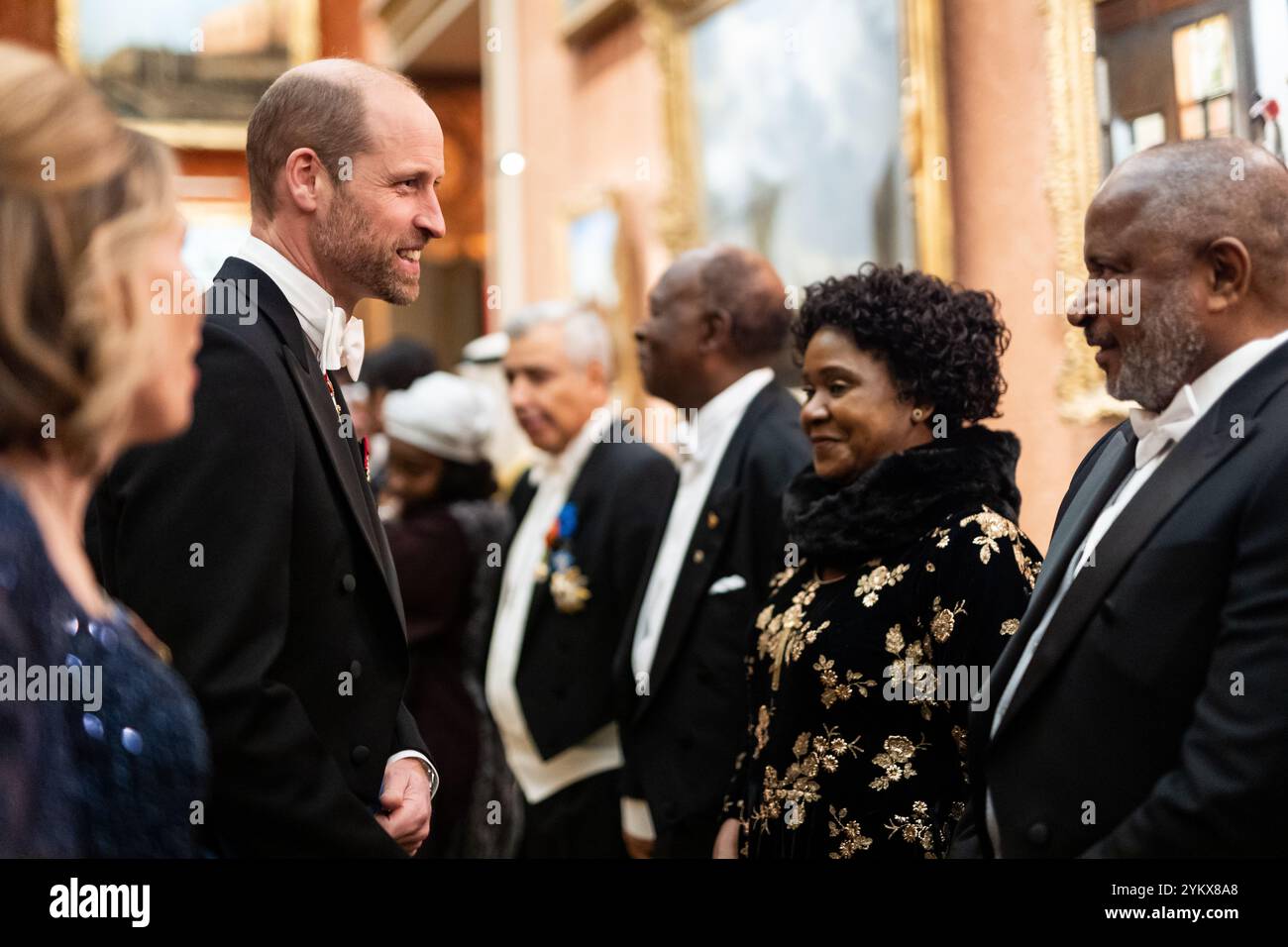 The Prince of Wales during the Diplomatic Corps reception at Buckingham ...
