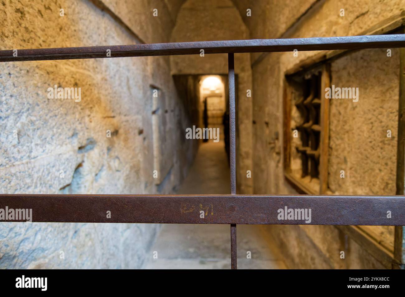 Passage way to prison cell in Doge's Palace, through the Bridge of ...