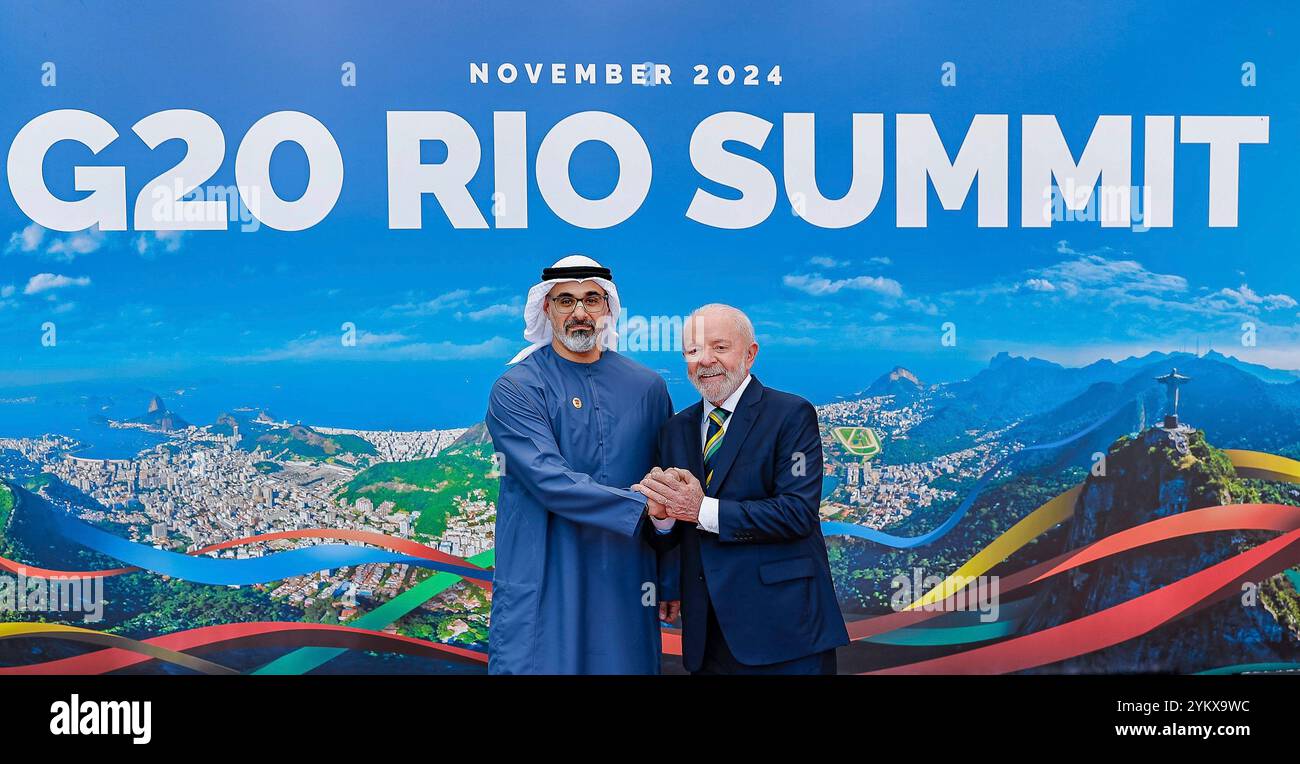 Rio de Janeiro, Brazil. 18th Nov, 2024. Brazilian President Luiz Inacio ...