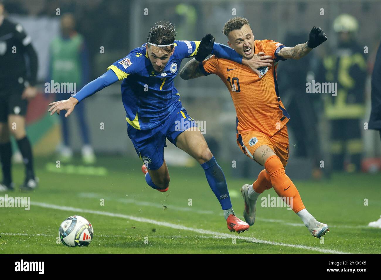 ZENICA - (l-r) Amar Dedic of Bosnia and Herzegovina, Noa Lang of ...