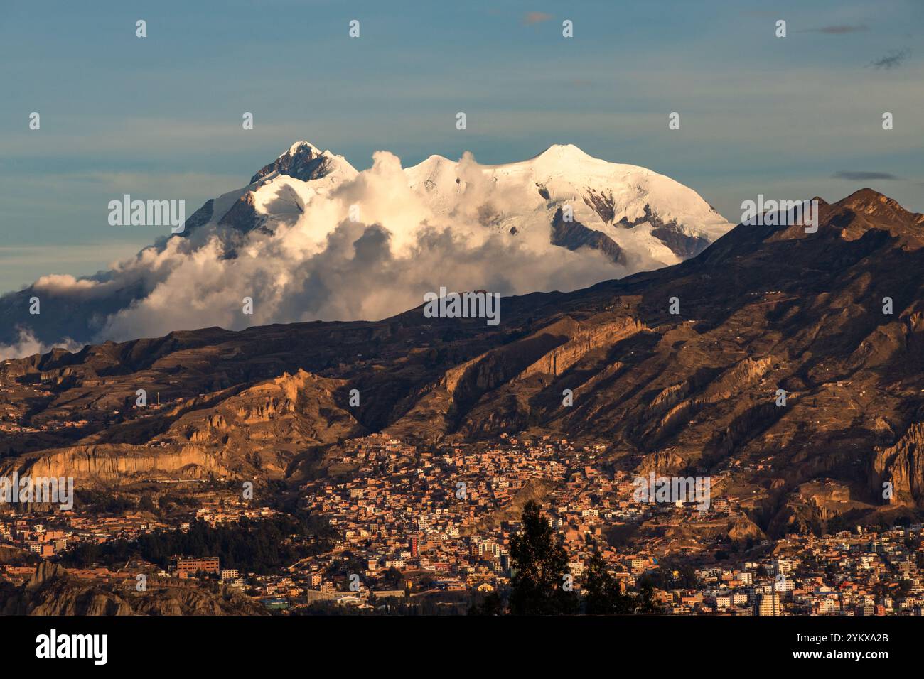 Stunning mountain views from La Paz, Bolivia, the highest capital city ...