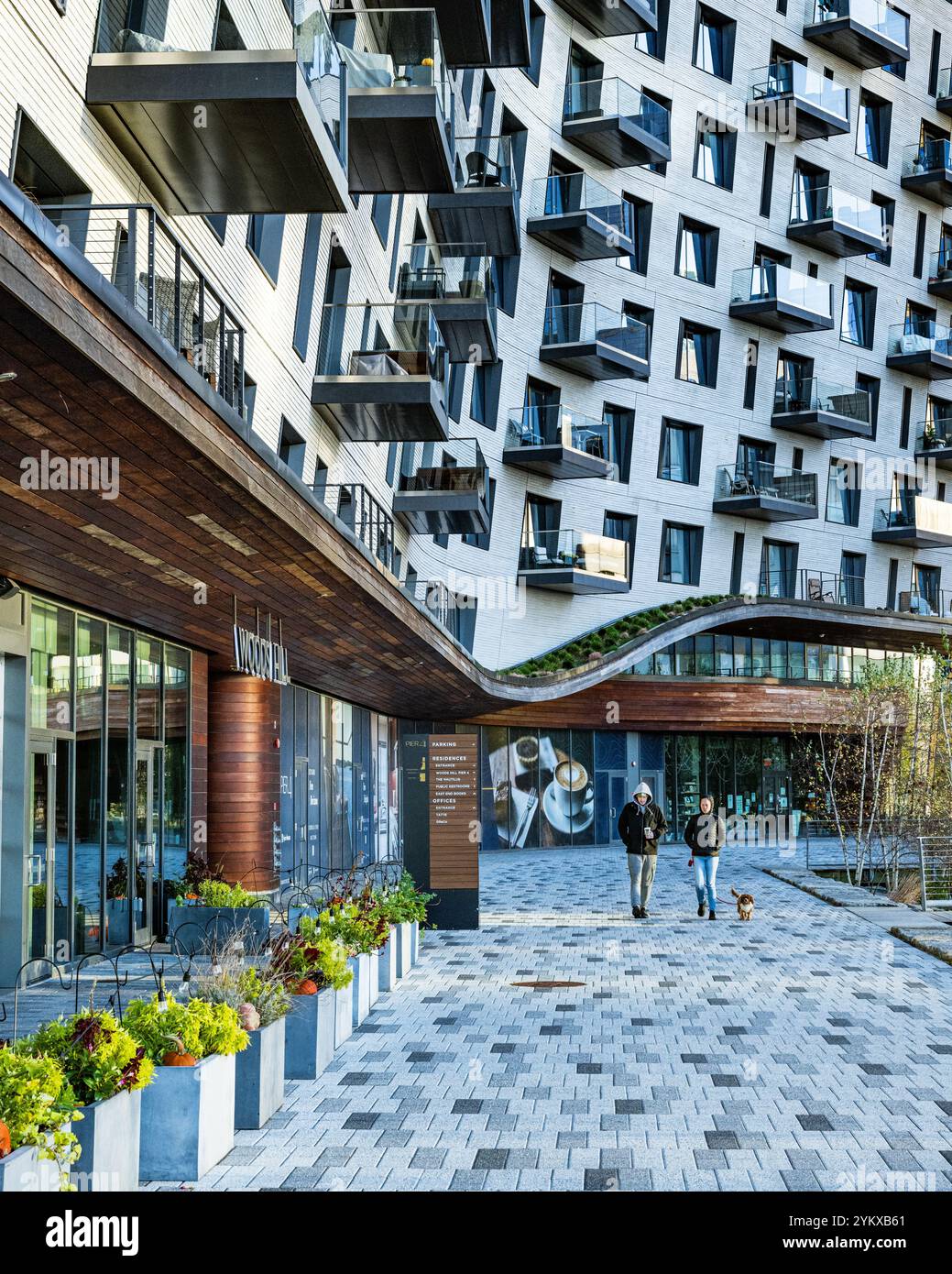 Boston Seaport & harbor / harbour district Stock Photo - Alamy