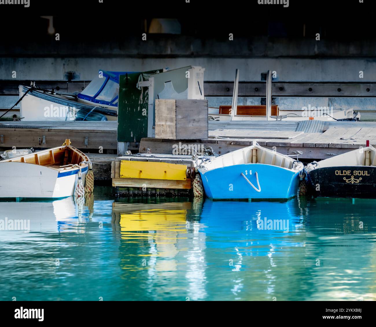 Boston Seaport & harbor / harbour district Stock Photo - Alamy