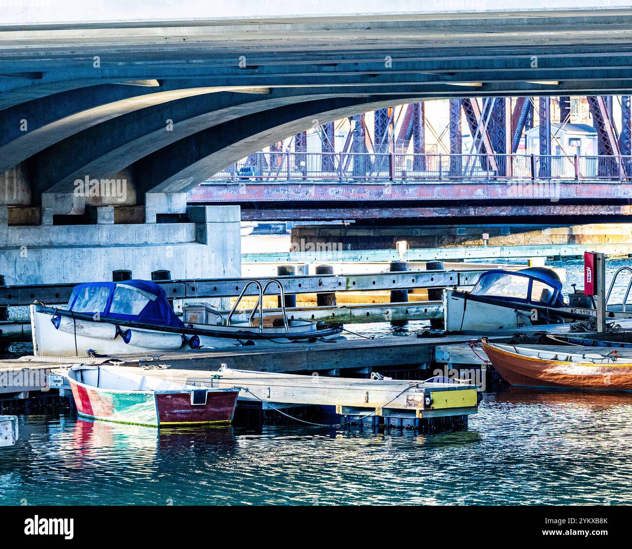 Boston Seaport & harbor / harbour district Stock Photo - Alamy