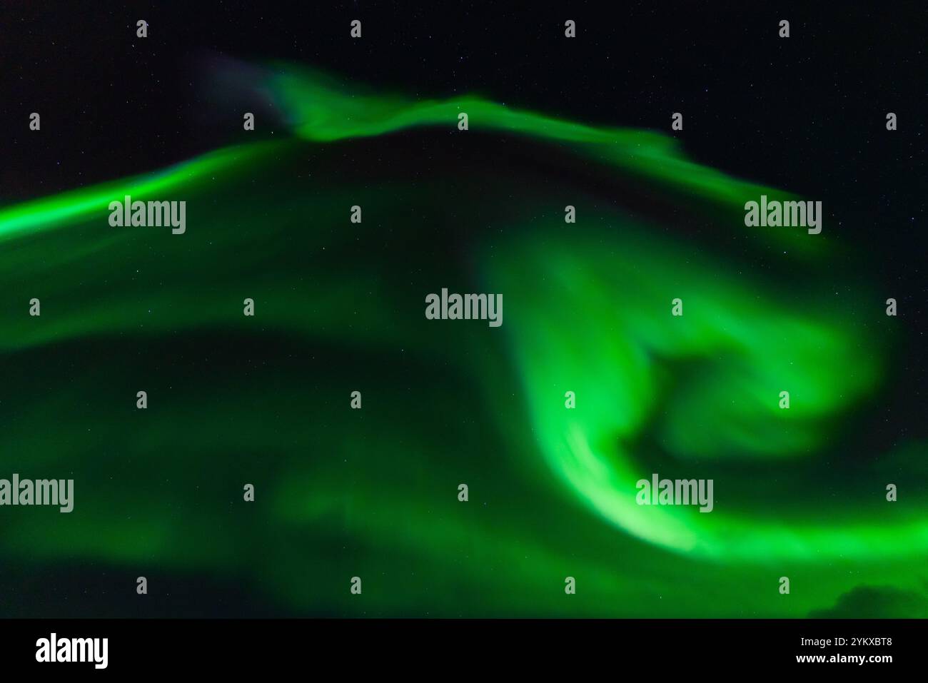Colorful Aurora Borealis, Northern Lights, at Yellowknife, Northwest ...