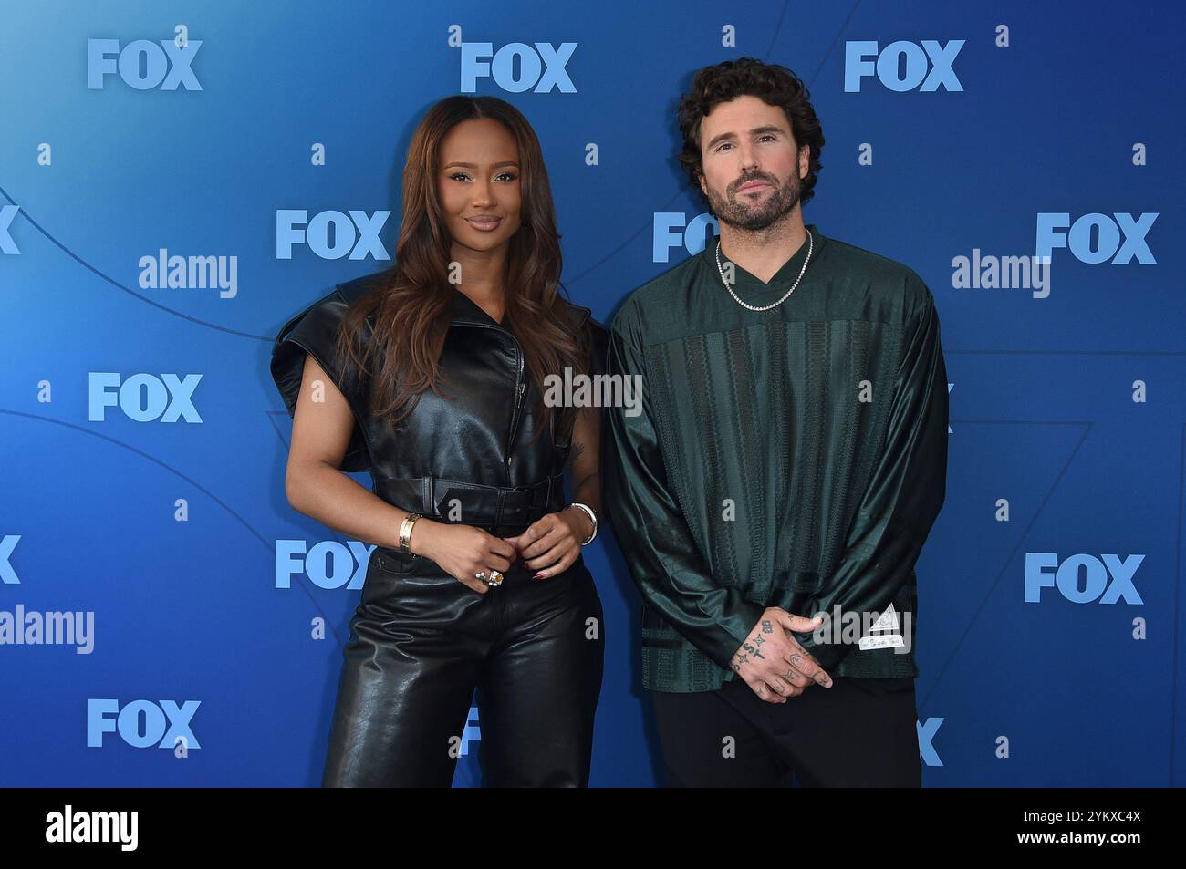 Kayla Nicole,left, and Brody Jenner attend FOX Winter Press Day on ...