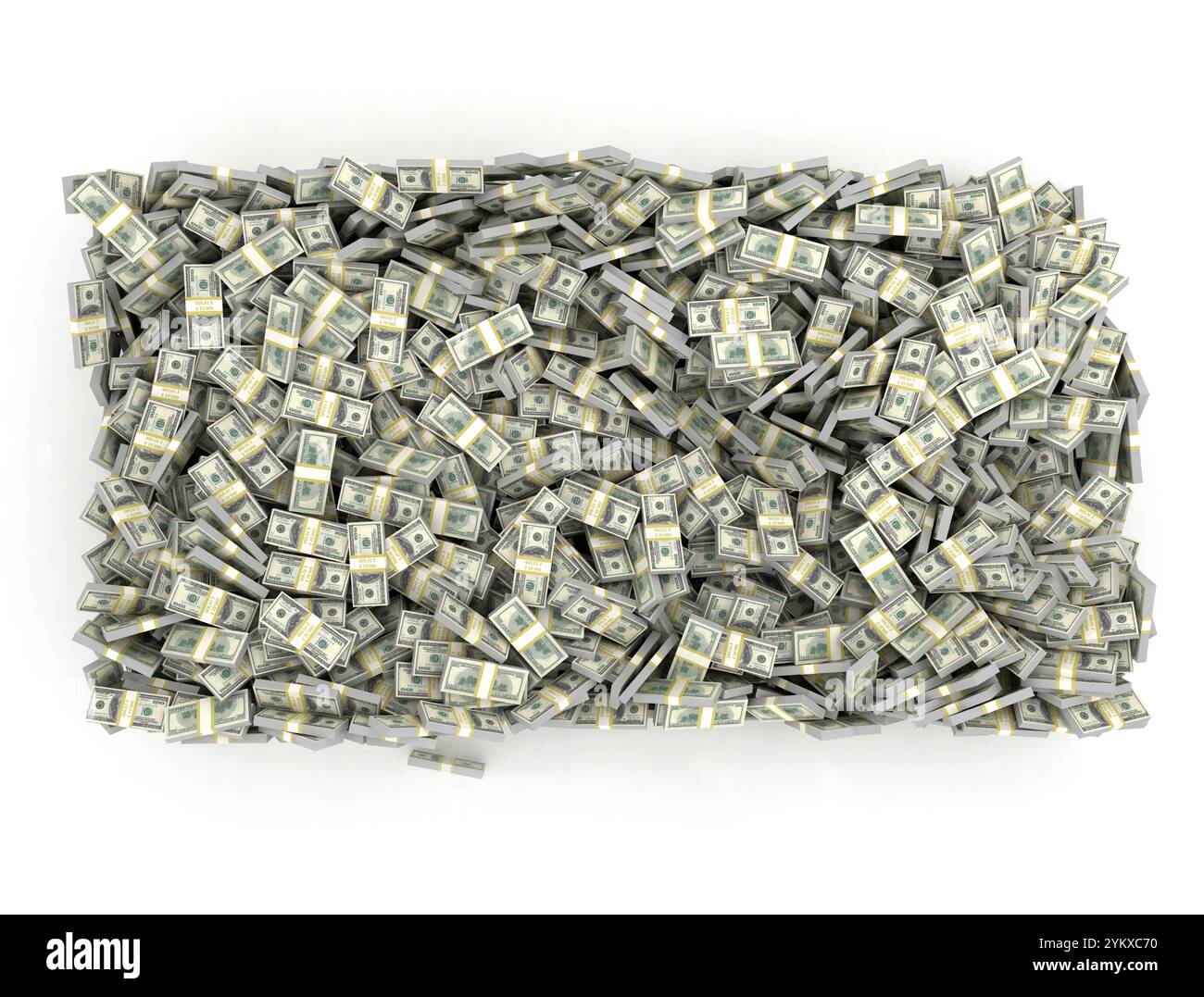 Background of US dollar bills. Top view. American vintage money cash ...