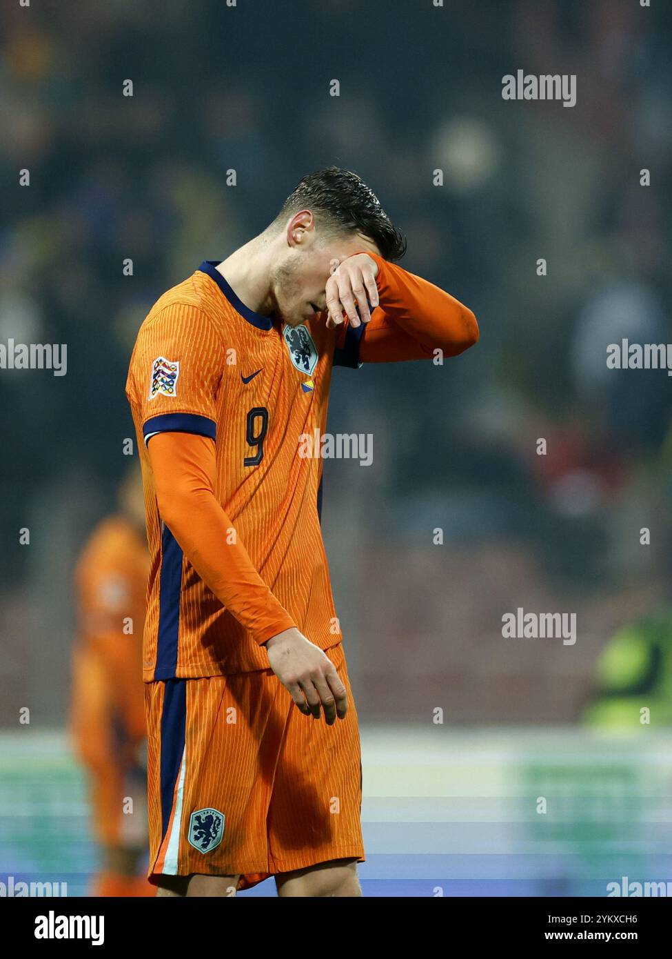 ZENICA - Wout Weghorst of Holland disappoints during the UEFA Nations ...