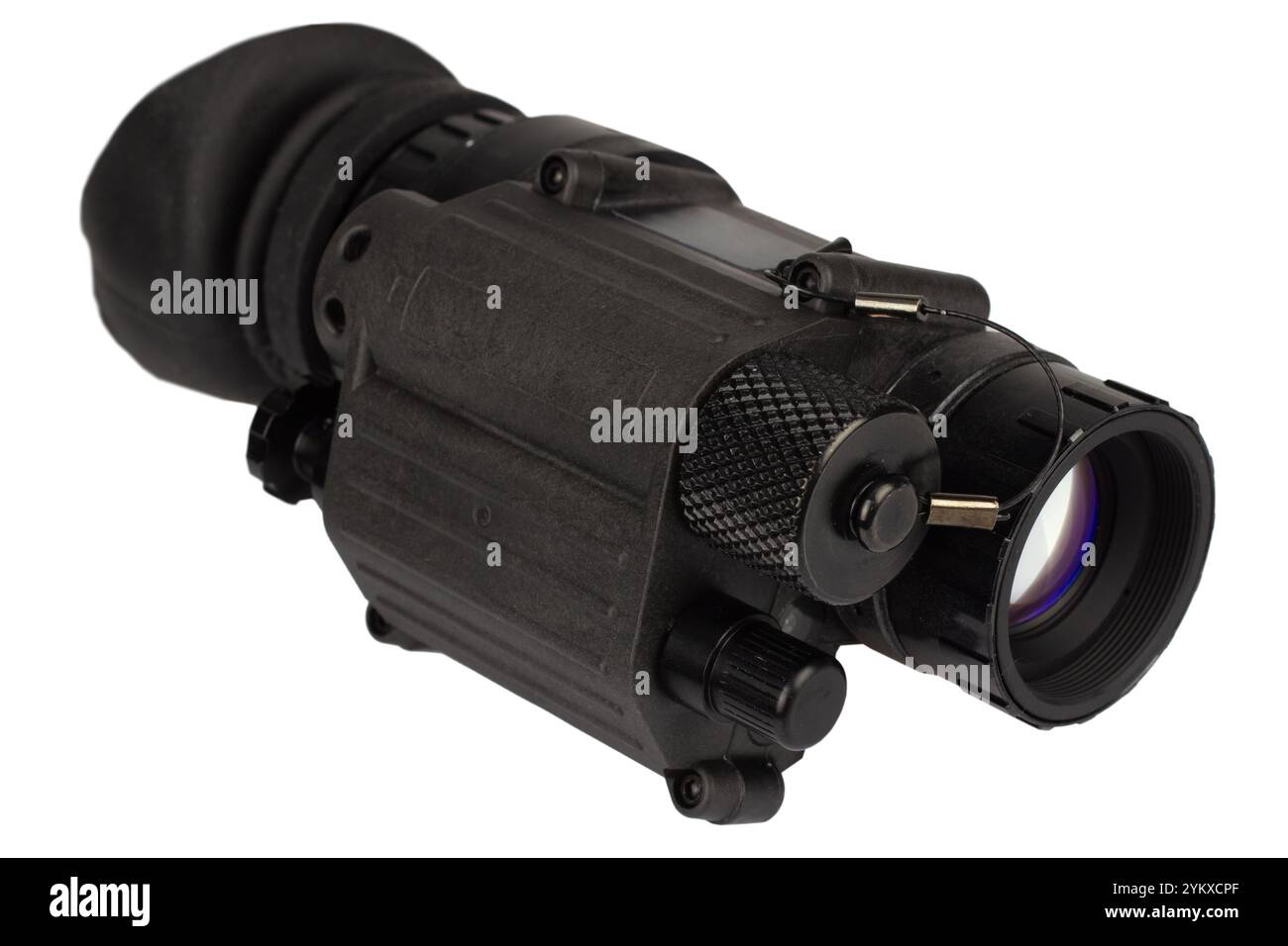 US ARMY night vision monocular isolated on white background Stock Photo ...