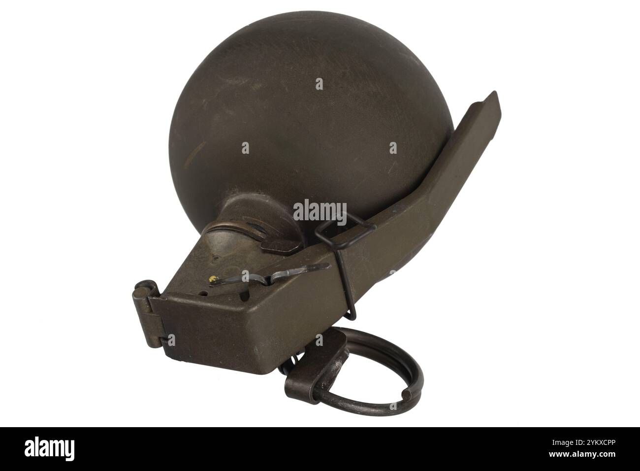 US ARMY M67 fragmentation hand grenade isolated on white background ...