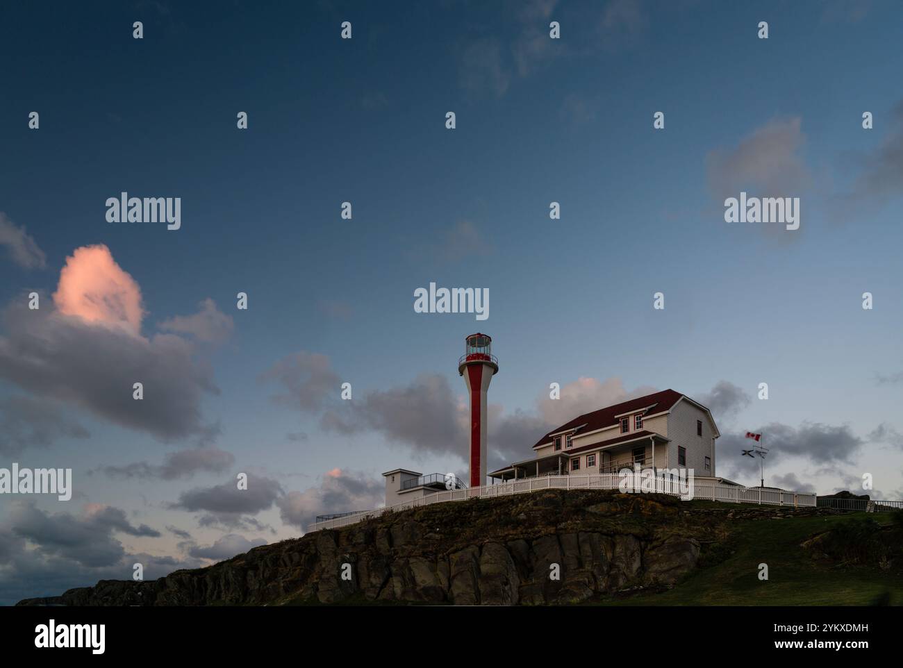 Cape Forchu Lighthouse Cape Forchu, Nova Scotia, CAN Stock Photo - Alamy