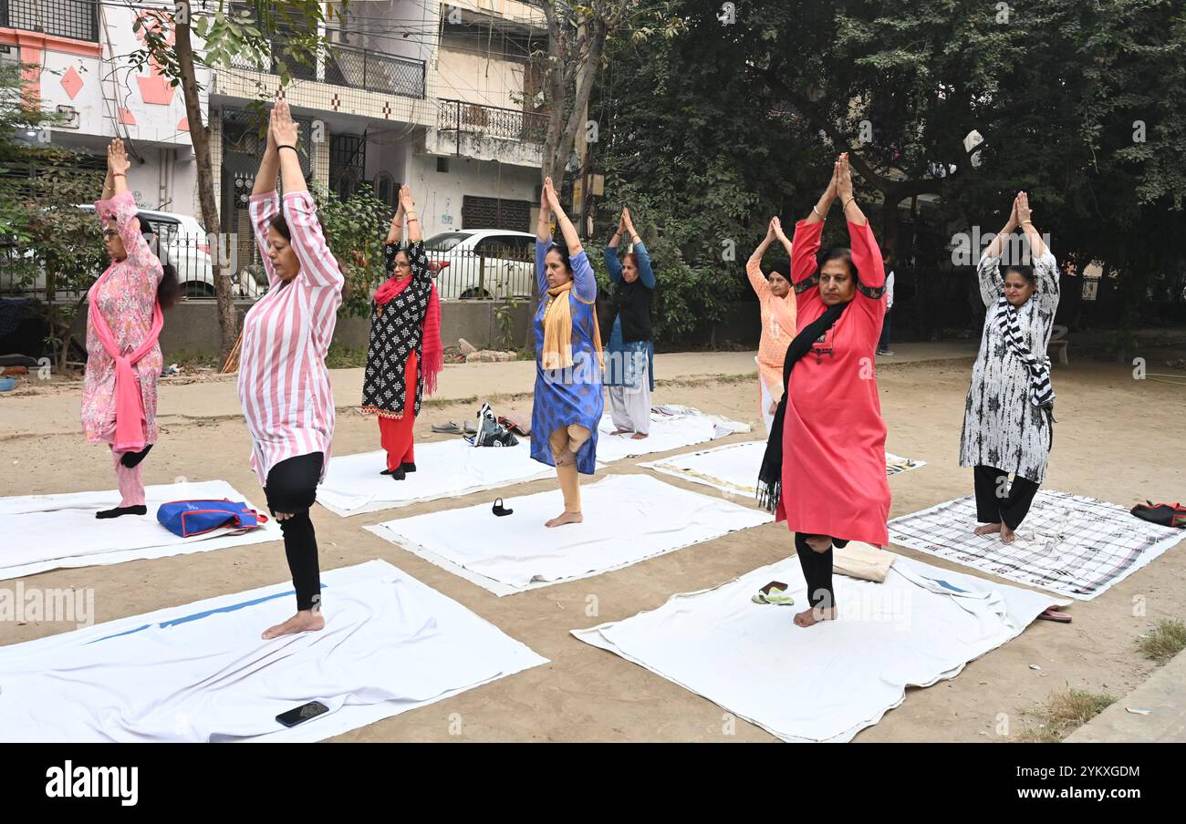 New Delhi, India. 19th Nov, 2024. NEW DELHI, INDIA - NOVEMBER 19: Women ...