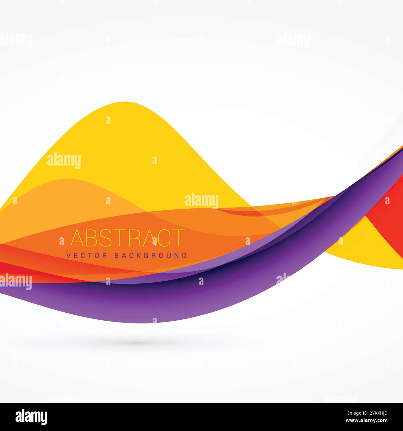 purple and yellow color wave background Stock Vector Image & Art - Alamy