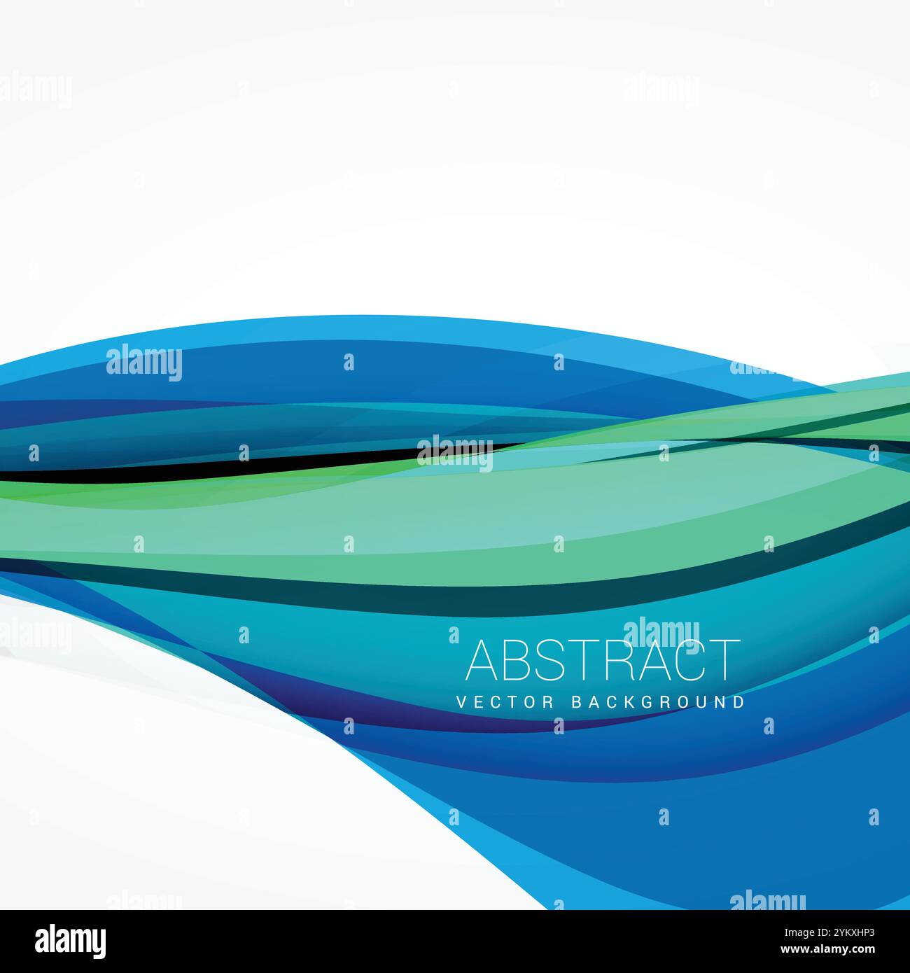 abstract blue wave background design Stock Vector Image & Art - Alamy
