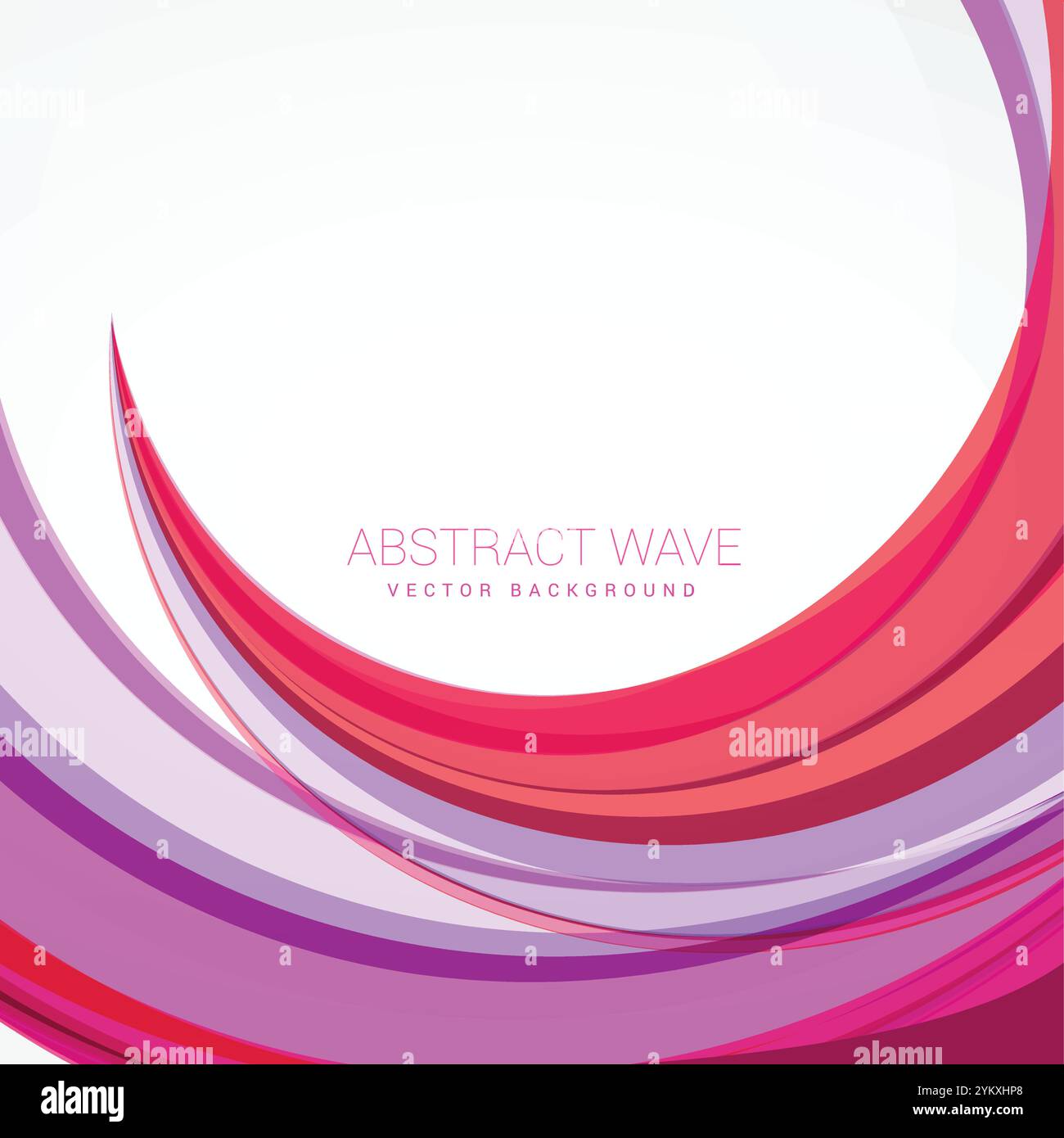 clean pink wave background design Stock Vector Image & Art - Alamy