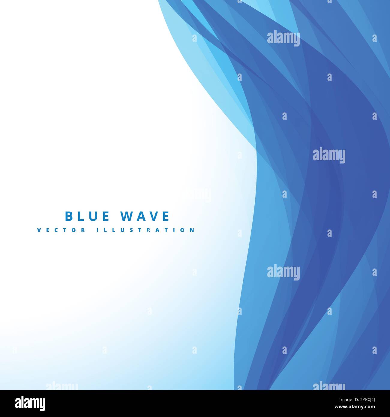blue wave background illustration Stock Vector Image & Art - Alamy