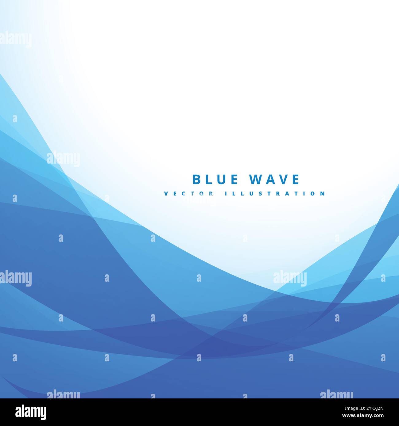 clean blue wave background design Stock Vector Image & Art - Alamy