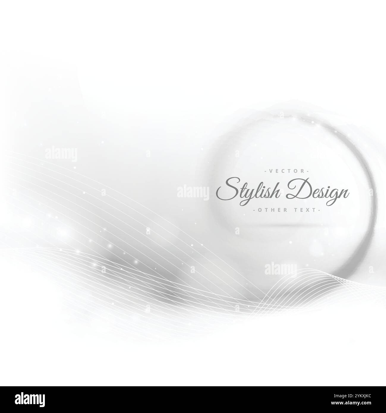 beautiful swirl wave in white background Stock Vector Image & Art - Alamy