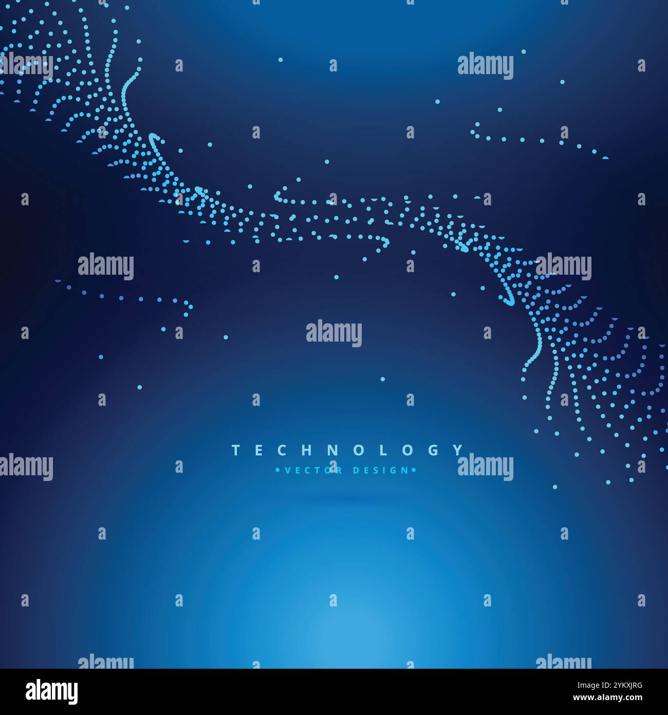abstract digital wave made with dots Stock Vector Image & Art - Alamy