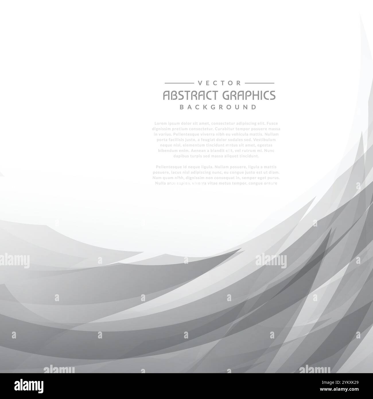 gray wavy abstract background Stock Vector Image & Art - Alamy