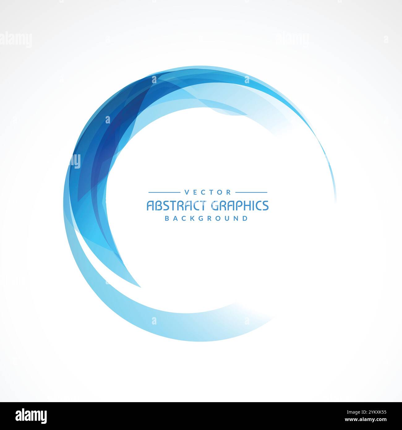 abstract circular blue frame Stock Vector Image & Art - Alamy