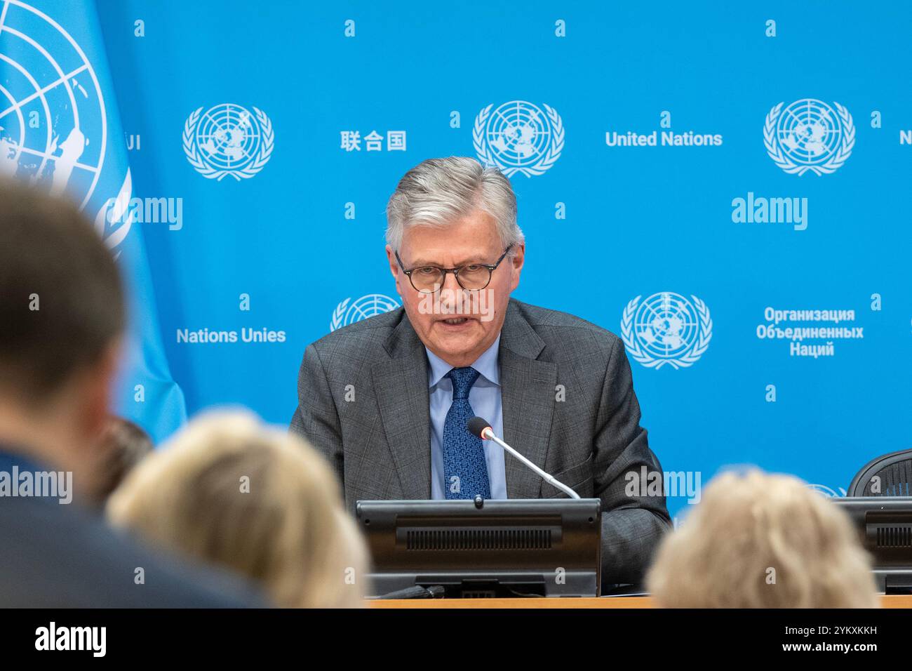 New York, USA. 19th Nov, 2024. Jean-Pierre Lacroix, Under-Secretary ...